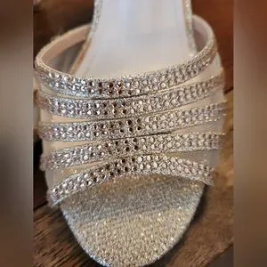 David's Bridal | Shoes | Davids Bridal Gold Glitter Heels | Poshmark